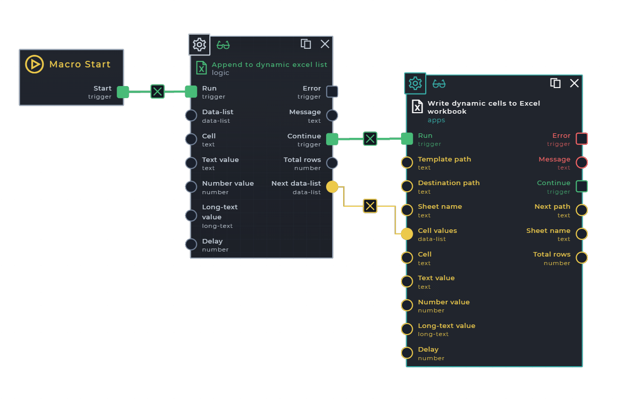 Write Dynamic Cells To Excel Workbook Roboteur Guideline